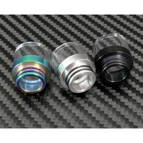 Drip tip 810 in vetro + base SS